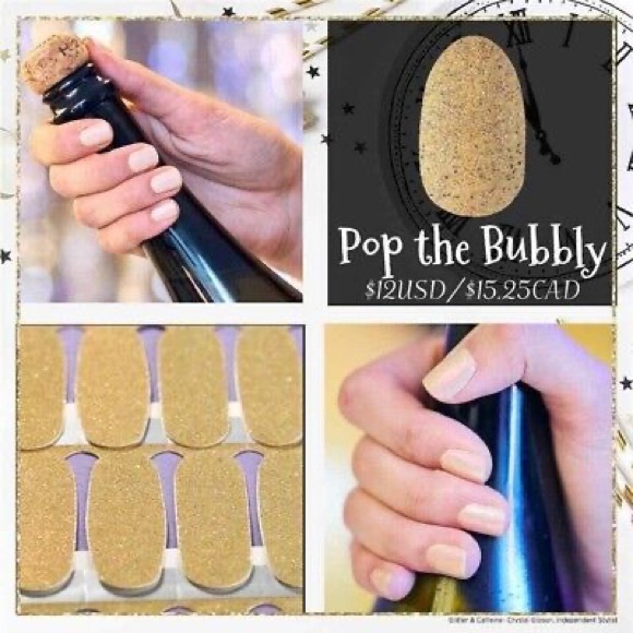 Color Street | Makeup | Color Street Pop The Bubbly Champagne Gold ...